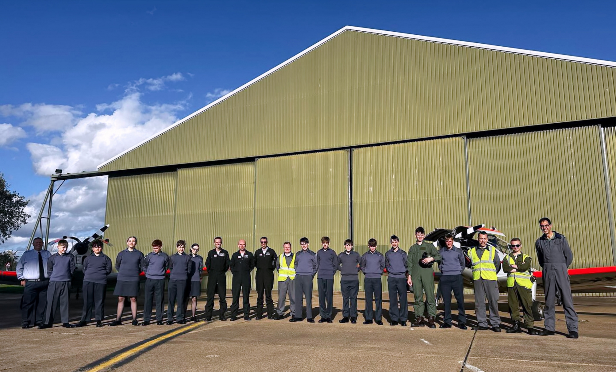 Air Cadets fly in BBMF Chipmunks | RAF Memorial Flight Club